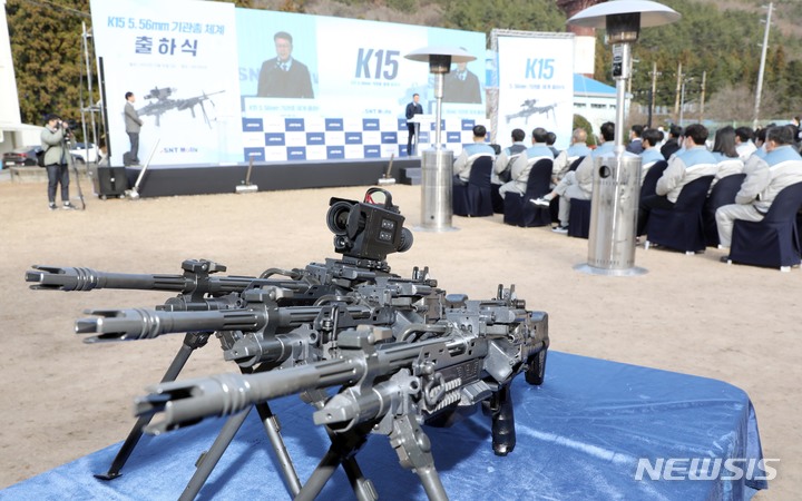 SNT모티브, 신형 K15 기관총 첫 출하… K3 30년만에 대체 :: 공감언론 뉴시스통신사